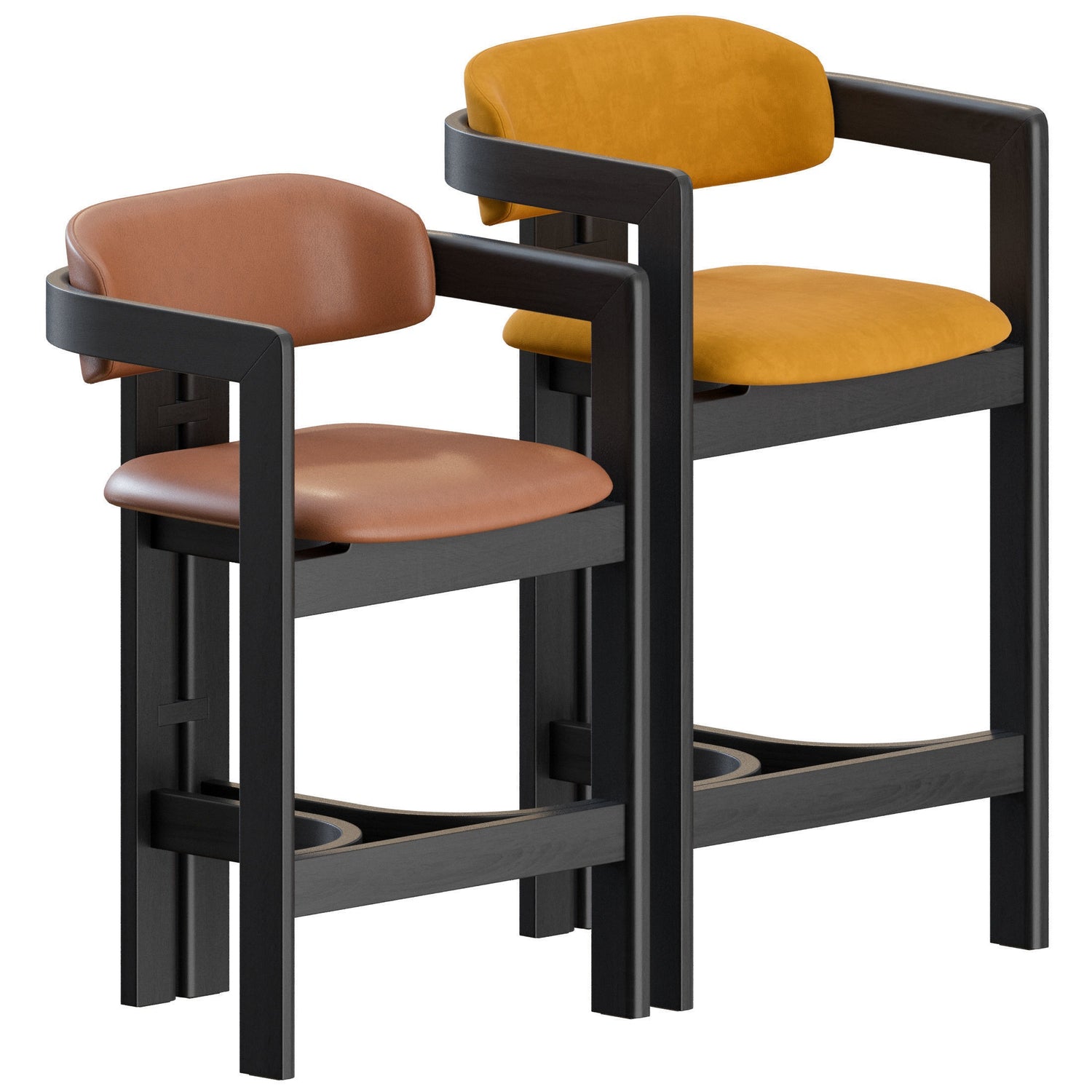 Gallotti 0419 Stool - Custom Upholstery | Vintara Design