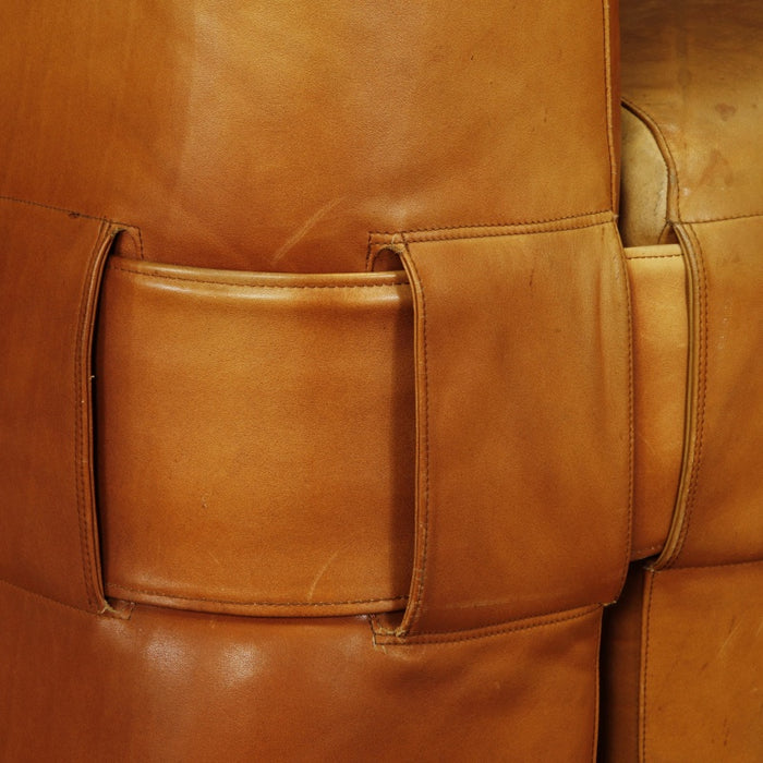 Mario Bellini's 932 Quartet Leather Sectional Sofa