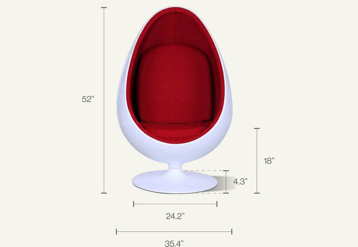 Ovalia Egg Pod Chair by Henrik Thor-Larsen | Eternity Modern