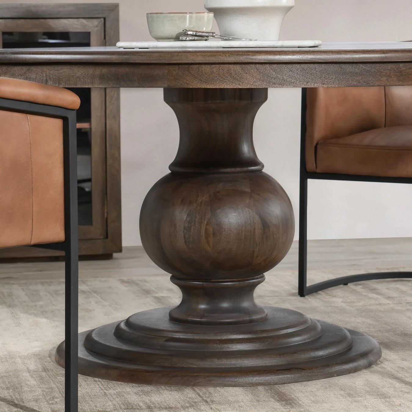 Brookside 60" Mango Wood Dining Table | Mid-Century Replica | Vintara ...